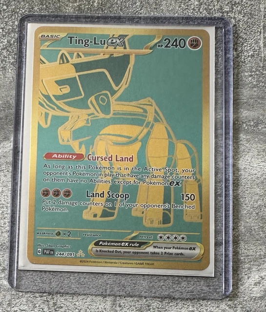 POKÉMON TCG 244/091 Ting-Lu ex Paldean Fates Karte Englisch EUR 6,00 ...