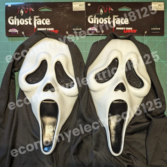 CLASSIC OFFICIAL GHOST Face Scream Mask With Shroud - Fun World - EU ...