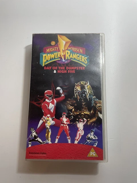 MIGHTY MORPHIN POWER Rangers Day Of The Dumpster & High Five Pal Vhs ...
