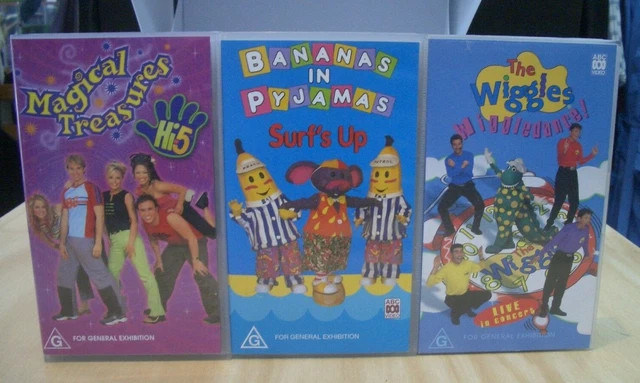 VHS THE Wiggles , Hi 5, Bananas in Pyjamas - Sell for Charity $9.00 ...
