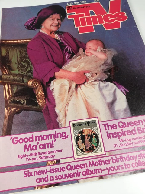 TVTIMES LON 4-10 May 1985 Queen Mother Paula Wilcox Alec McCowen Bill ...