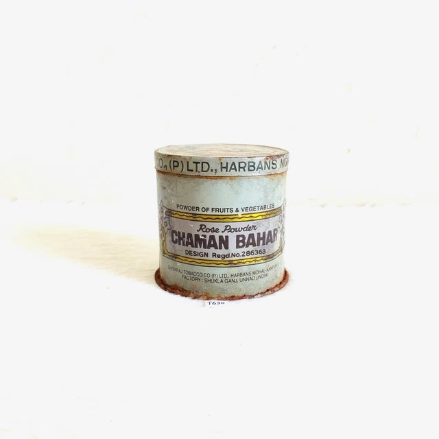 1960S VINTAGE ROSE Poudre Chaman Bahar Shivraj Tabac Publicité Boite ...