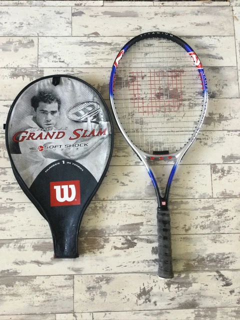 WILSON PETE SAMPRAS Grand Slam Tennis Racket Titanium Soft Shock 4 3/8 ...