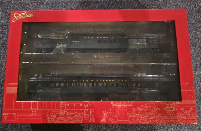 SPECTRUM BACHMANN 81424 "Ho" Emc Gas Electric Doodlebug Loco W/Trailer ...