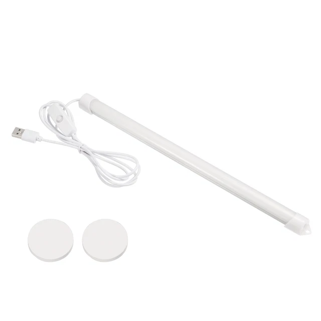 UNDER CABINET LIGHT 12" USB Desk Reading Strip Dimmable LED Stick on ...