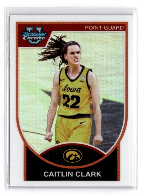 2024 BOWMAN CHROME U Caitlin Clark #07B-22 Iowa Hawkeyes $65.78 ...