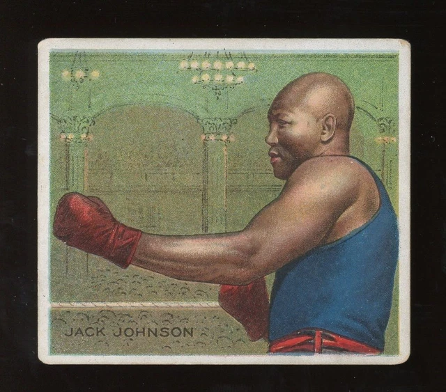 1910 T218 CIGARETTES Hassan Boxe Jack Johnson Vue Latérale EUR 87,35 ...