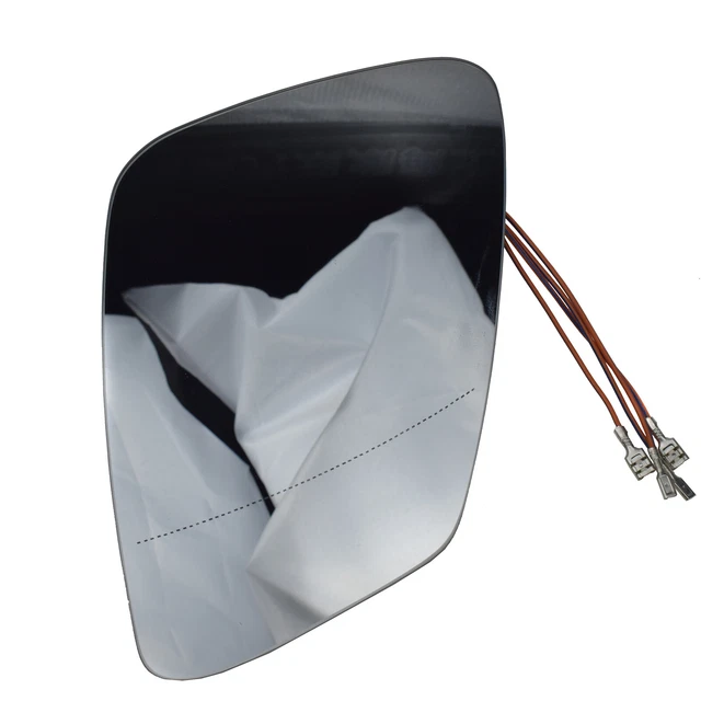 HEATED RIGHT SIDE Mirror Glass W/ Wire 4Pins 51167186588 For BMW E60 ...