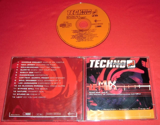 CD TECHNO FORCE NRJ Le Mix DJ Jim G [14 Pistes] NO Cap'Tain Lagoa La ...