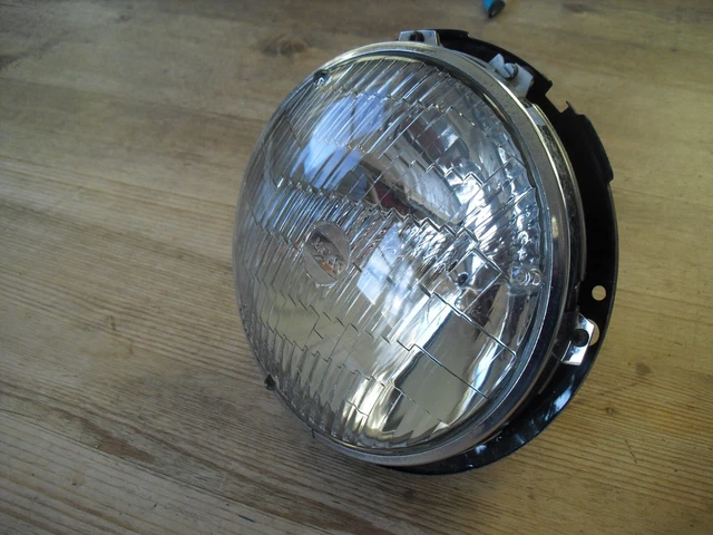 NOS, LUCAS 7 inch Headlight Complete unit/Bowl , Morris Minor, Austin ...