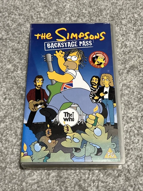 THE SIMPSONS - Backstage Pass VHS including rare promotional leaflet £1 ...