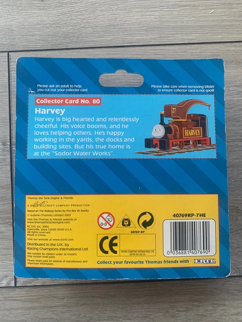 THOMAS THE TANK Engine & Friends ERTL HARVEY ZUGDRUCKGUSS NEU UND VERSIEGELT 2004 EUR 85,85 ...