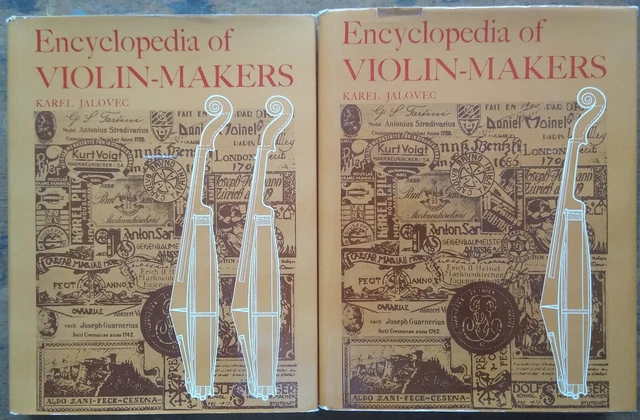 ENCYCLOPEDIA OF VIOLIN-MAKERS 2 Vol Set Violin Book Jalovec VG rare ill ...