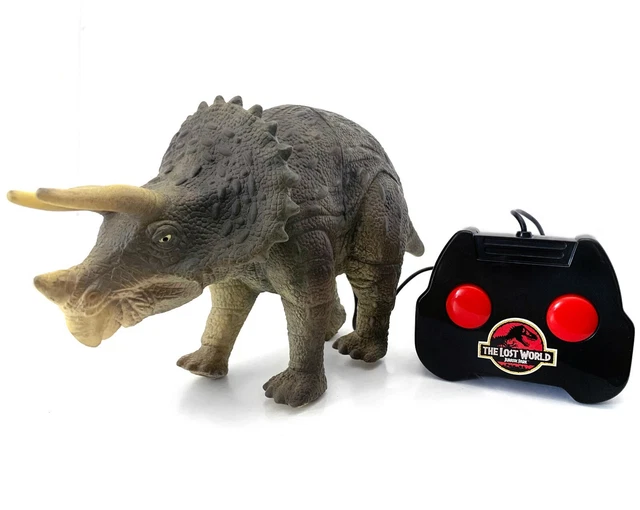 JURASSIC PARK LOST WORLD Remote Control Triceratops (ToyBiz 1997) EUC ...
