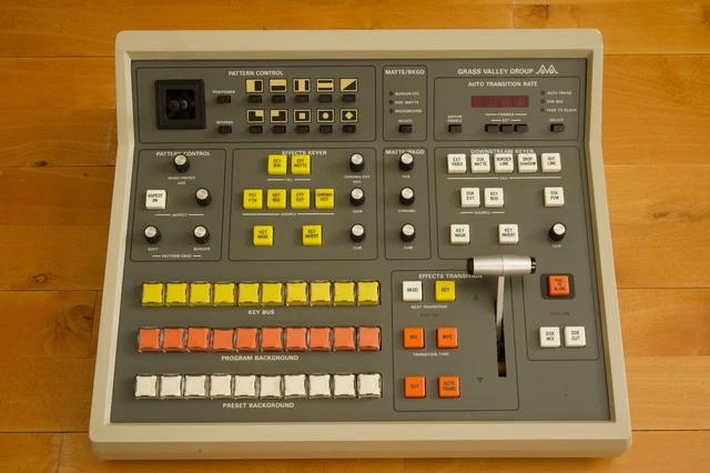 GRASS VALLEY GVG 100 110 Switcher Vision Mixer Panel Blackmagic ATEM ...