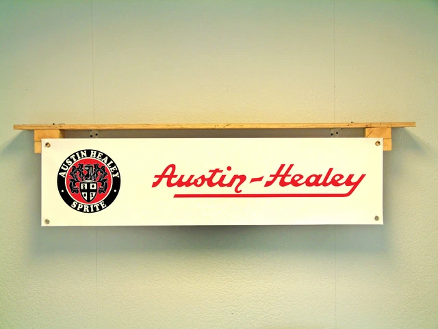 AUSTIN HEALEY SPRITE Banner workshop garage classic Car show display £ ...