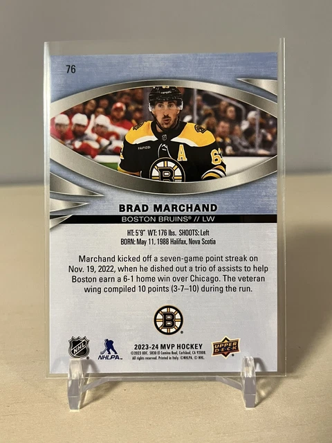 2023-24 UPPER DECK MVP #76 Brad Marchand - NHL Hockey Card $1.00 - PicClick CA