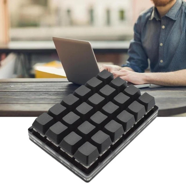 BLACK 24-KEY KEYPAD Mechanical Keyboards Custom Shortcut Y4R9 ...