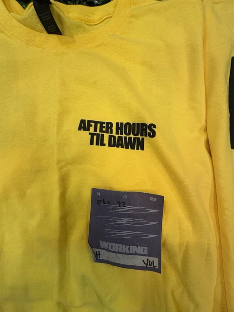 THE WEEKND AFTER Hours Til Dawn Tour Work Pass Local Crew Tee Lot 2 ...