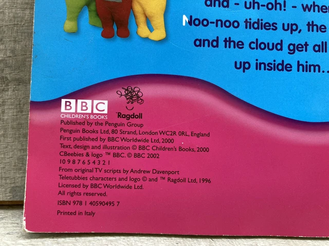 CBEEBIES TELETUBBIES LITTLE White Puffy Cloud PB Book Ragdoll 2002 BBC ...