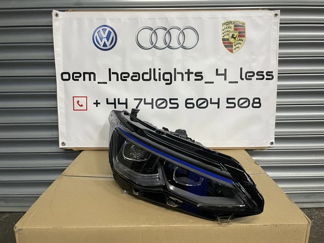 VW GOLF MK8 R Gte Driver Side Iq Full Led Headlight New Genuine ...