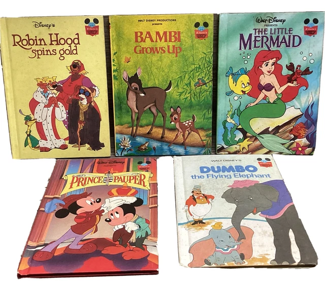 VTG LOT 70S 5x Walt Disney Wonderful World Reading USA 1st Editions ...