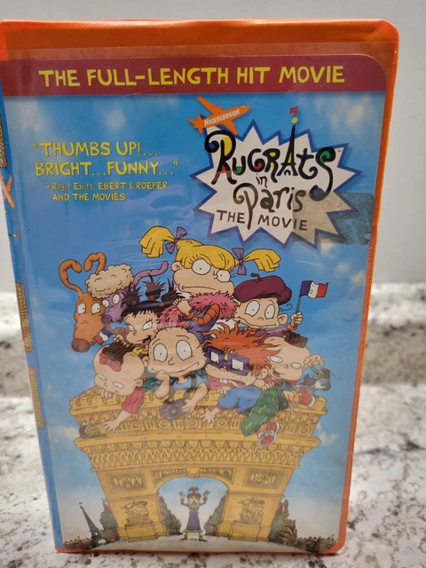 RUGRATS IN PARIS The Movie VHS, 2000 Tape Nickelodeon Kids Family ...