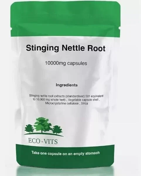 ECO-VITS: ORGANIC STINGING Nettle Root Extract 10,000mg Capsules ...