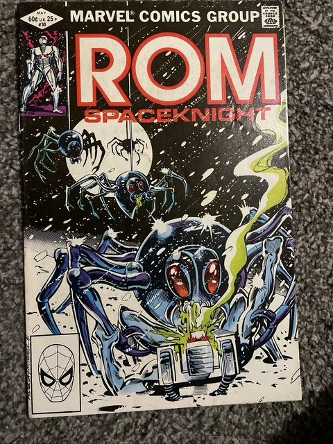 ORIGINAL ROM SPACE Knight Action Man Marvel Comics Volume 1 Number 30 ...