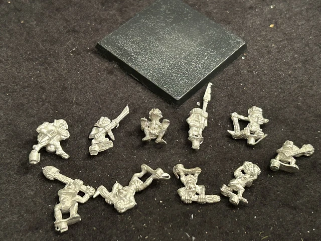 GAMES WORKSHOP WARHAMMER Orc Goblin Snotling Swarm Metal Greenskinz OOP ...