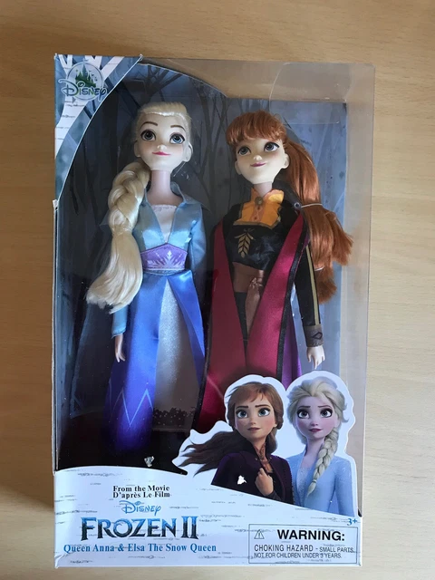 Disney Store Queen Anna And Elsa Doll Set The Snow Queen Frozen 2 Fr Uk