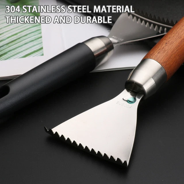 MANUAL STAINLESS STEEL Fish Scalers Reusable Scraping Seafood Tools ...