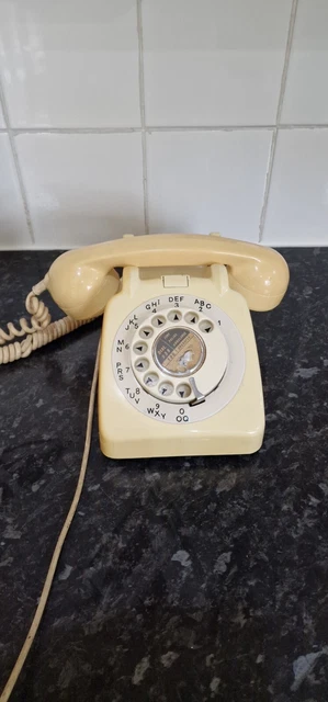 VINTAGE RETRO BT GPO Rotary Dial Telephone Ivory £19.99 - PicClick UK