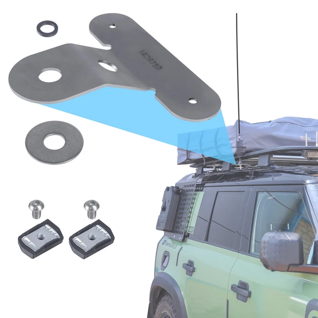 ROOF RAIL ANTENNA mount for New Defender L663 aerial CB ham radio ...