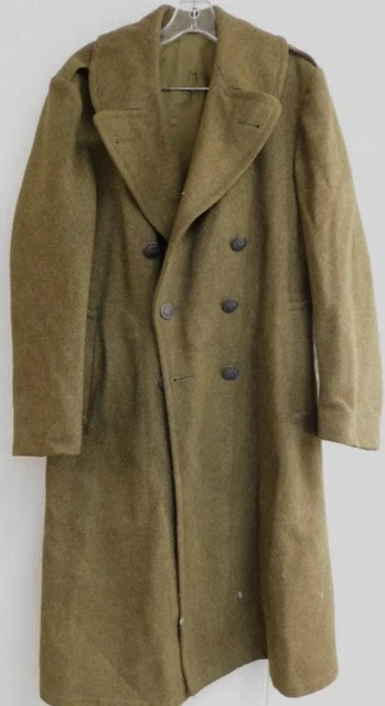 ORIGINAL WWII US ARMY WINTER M1938 OVERCOAT COAT- 38R Dated 1942 EXC. £ ...