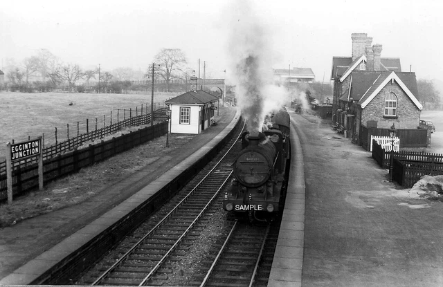 EGGINSTON JUNCTION RAILWAY STATION, DERBY 1949 Loco; 64230 PHOTO 12 x 8 ...