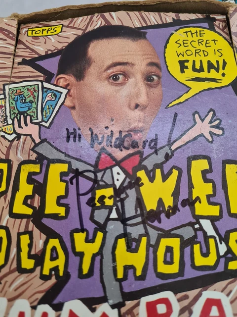 Signed Pee Wees Playhouse Fun Pak Collector Cards Box Of Sealed 14