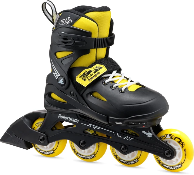 ROLLERBLADE KINDER INLINER Skates FURY Inline Skate 2025 black/yellow ...