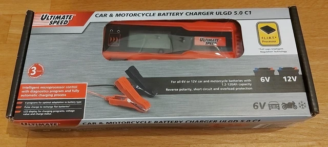 ULTIMATE SPEED - BATTERY CHARGER FOR CAR & MOTORCYCLE 6V&12V Model ...