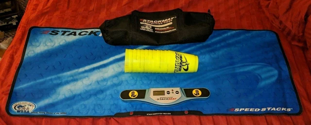 SPEED STACKS STACKMAT Sport Stacking Set TIMER GLOW IN DARK CUPS MAT ...