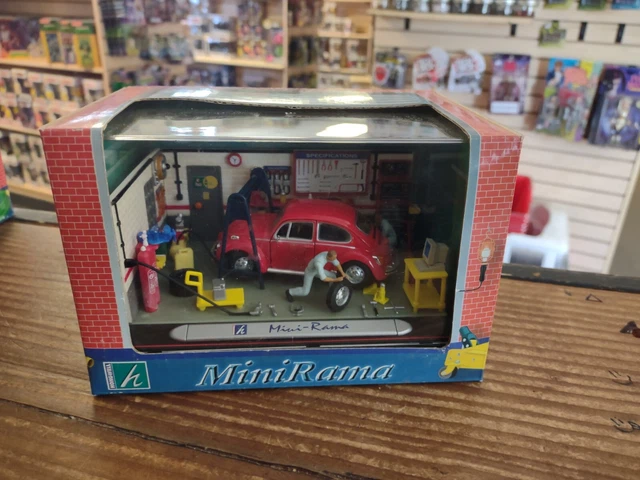 MINI RAMA VOLKSWAGEN BEETLE GARAGE DIORAMA 1:43 SCALE, VW Highly ...