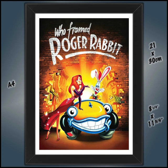 AFFICHE WHO FRAMED Roger Rabbit Toontown Wall 21x30 A4 Poster Art EUR 7 ...