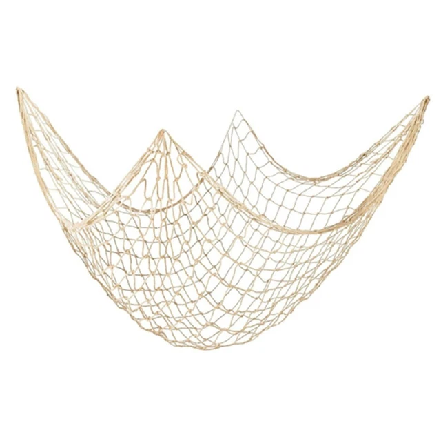 BEACH STYLE FISHING Net Wall Decor Flexible Hanging Nets 15 by 2 Meters ...