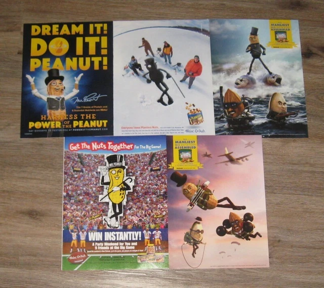 PLANTERS MR. PEANUT ADs original magazine clippings pages PHOTO ...