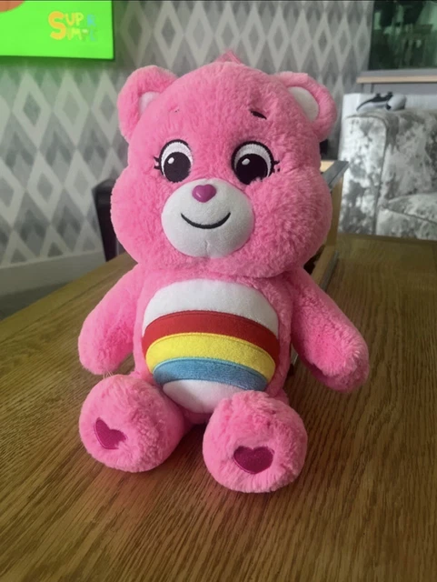 CARE BEARS CHEER Bear 13 Inch Pink Plush Rainbow Pride Original £6.49 ...