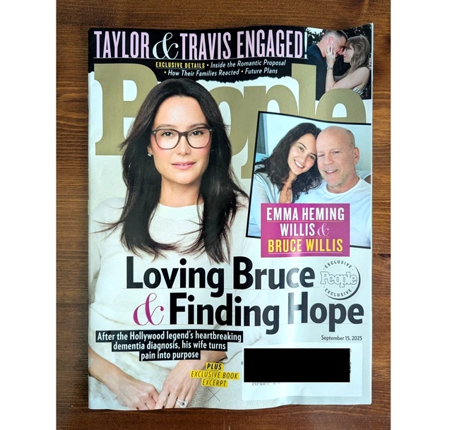 PEOPLE MAGAZINE SEPTEMBER 15 2025 - Emma Heming Wills & Bruce Wills £8. ...