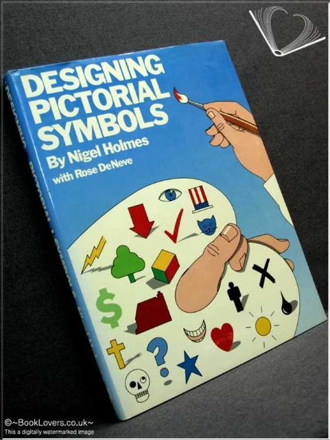 DESIGNING PICTORIAL SYMBOLS-DENEVE; FIRST EDITION; 1985; Hardback in DJ ...
