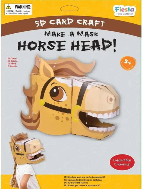 FIESTA CRAFTS HORSE 3D Mask Kit- Horse £4.38 - PicClick UK