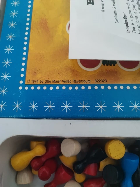 1974 RAVENSBURGER OTTO Maier Das Malefiz Spiel Barricade Board Game ...