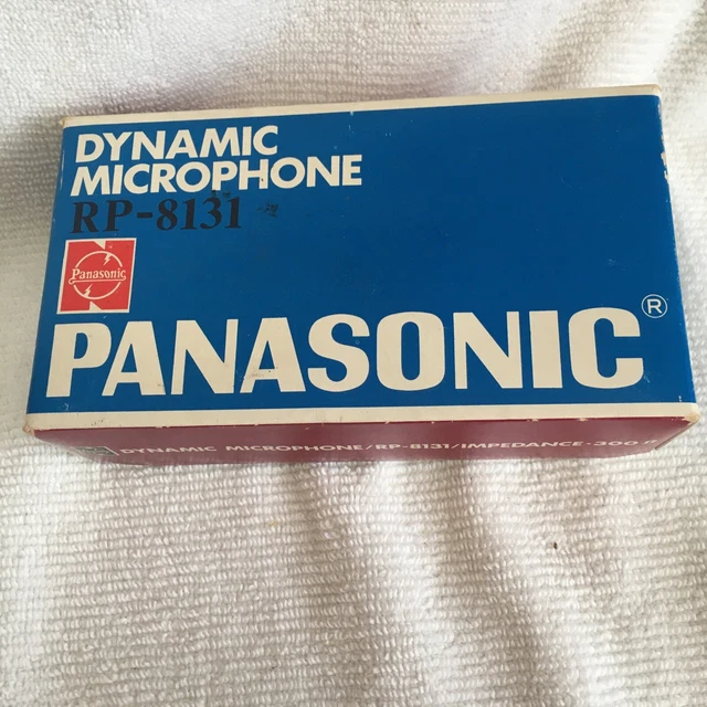 VINTAGE PANASONIC DYNAMIC Stereo Table Microphone RP-8131 Matsushita ...